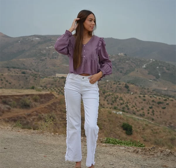 Blusa Plumeti Berenjena|Pink Pomelo